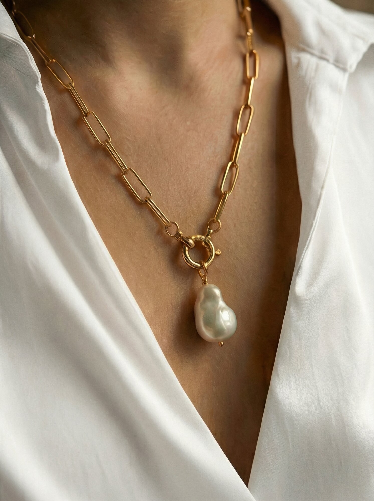 Подвеска, жемчуг культивированный