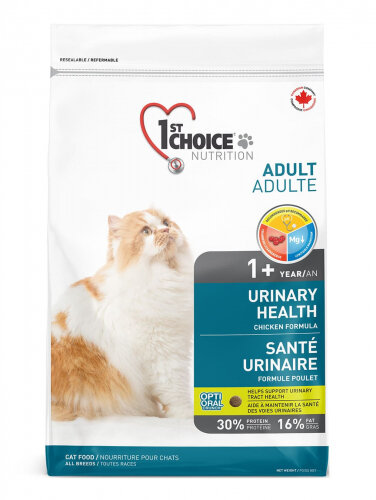 Корм сухой 1ST Choice Urinary Health для профилактики мочекаменной болезни кошек, курица 1,8кг