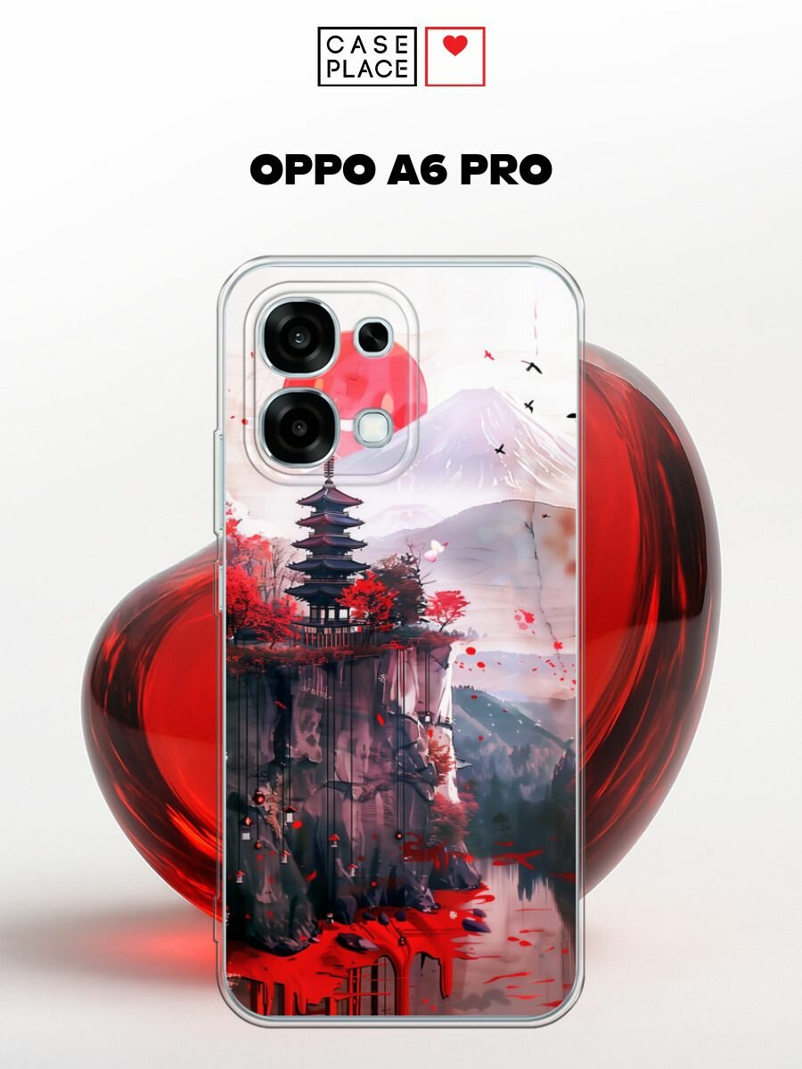 Чехол на Oppo A6 Pro / Оппо A6 Про с принтом Японская картина