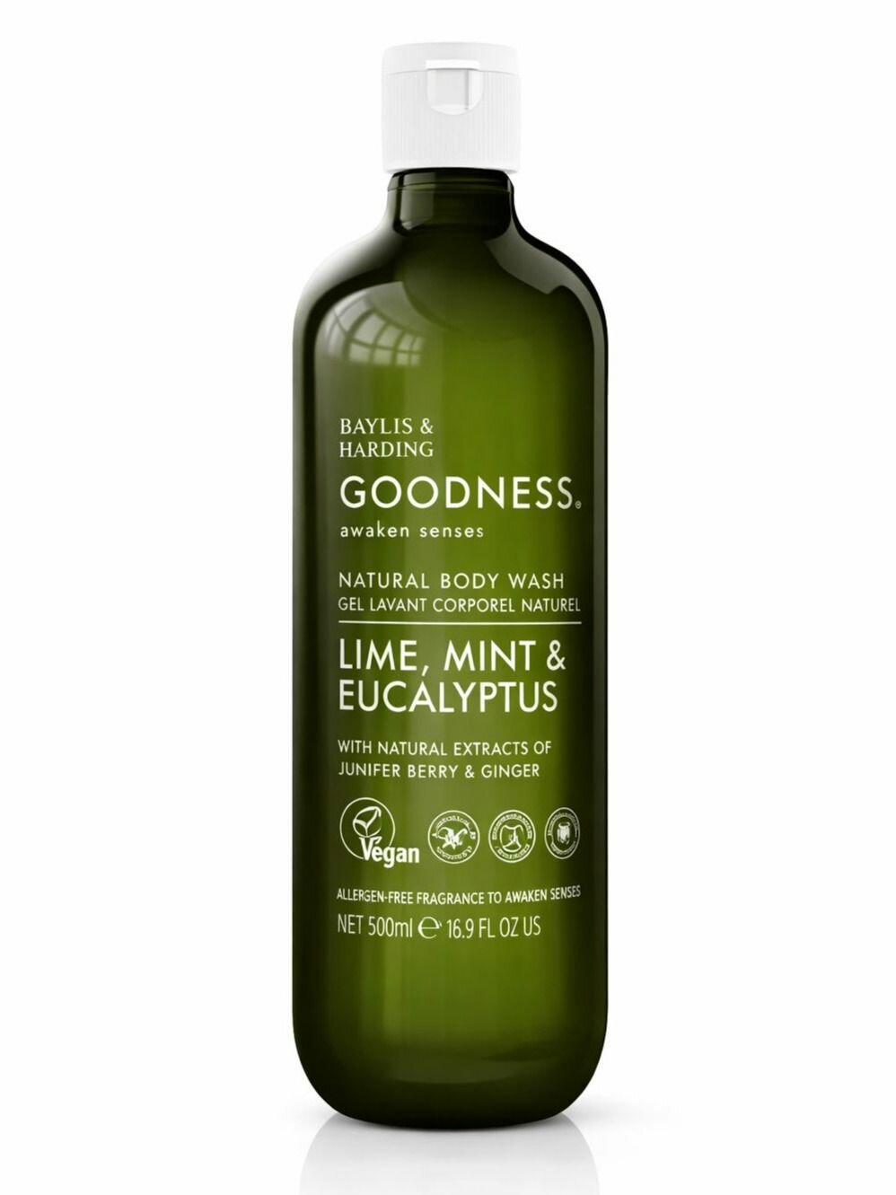 Baylis & Harding, Goodness Awaken Lime, Mint & Eucalyptus, Гель для душа, 500 мл