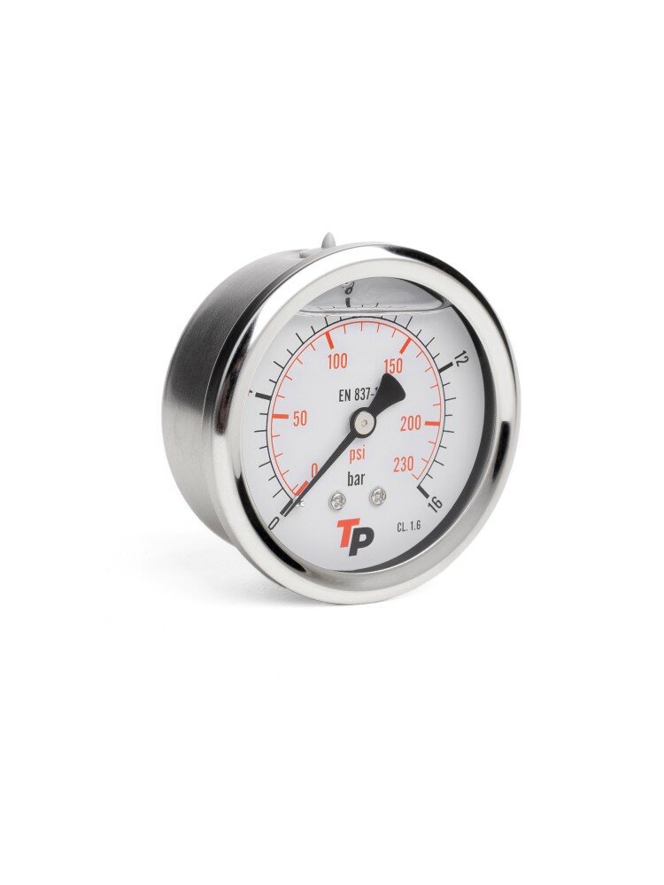 Манометр гидравлический виброустойчивый осевой D63 мм 0-16 bar 1/4BSP TP