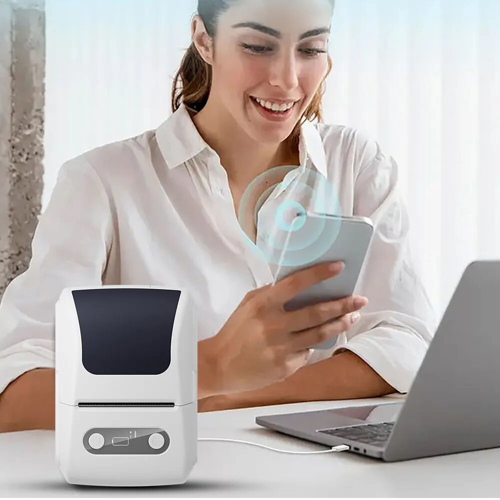 Мини-принтер P1 термо 2 Inch, для этикеток, монохромный, Bluetooth — фото 1