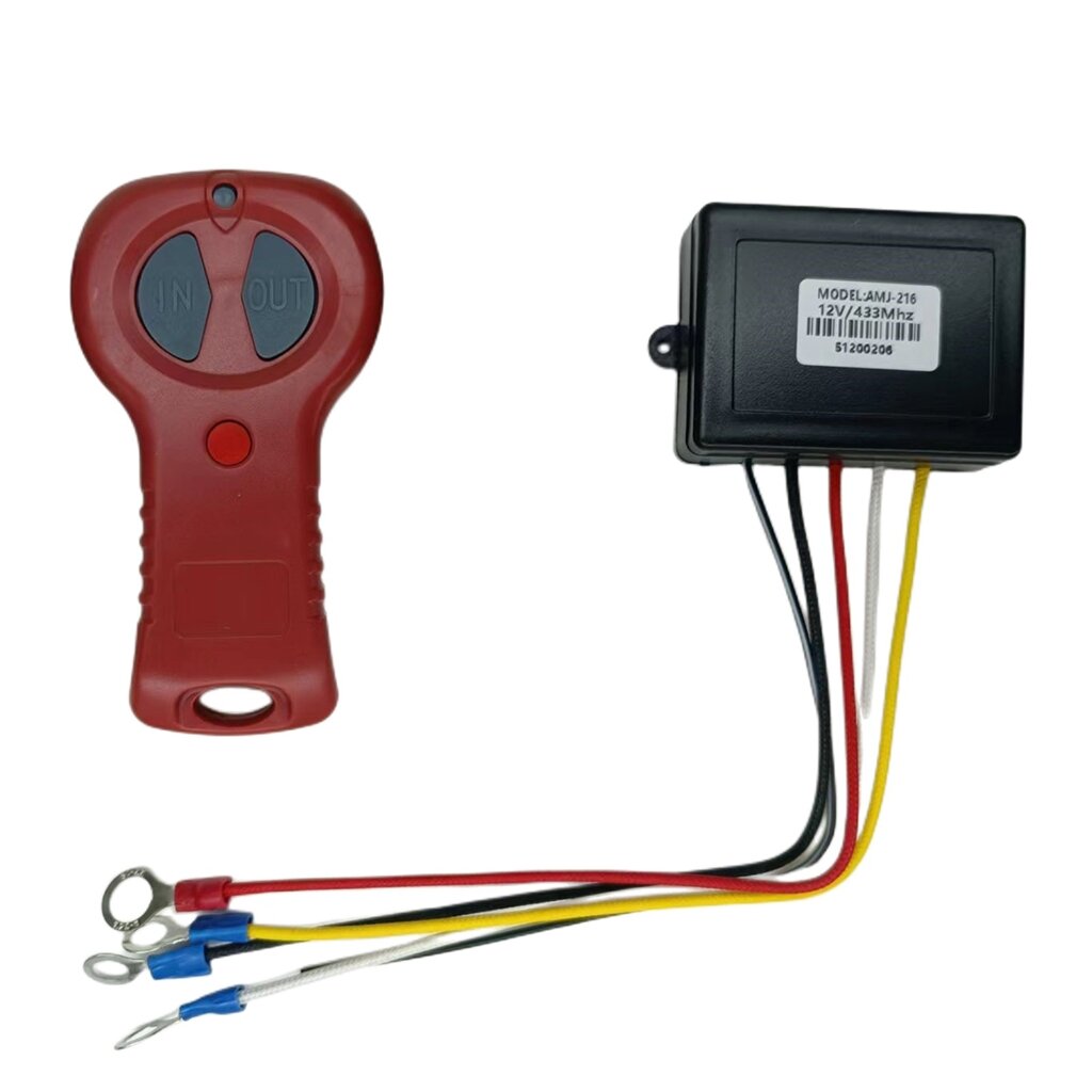 Комплект Переключателей и Приемника для Беспроводной Лебедки с Дистанционным Управлением для Квадроцикла