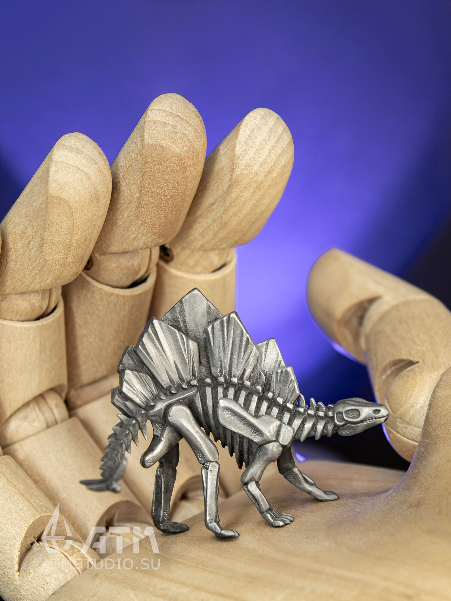 Фигурка Стегозавр металлическая коллекционная / Stegosaurus dinosaurs