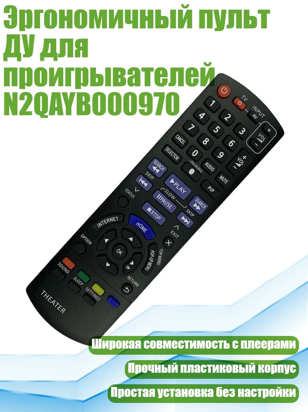 Эргономичный пульт ДУ для проигрывателей N2QAYB000970