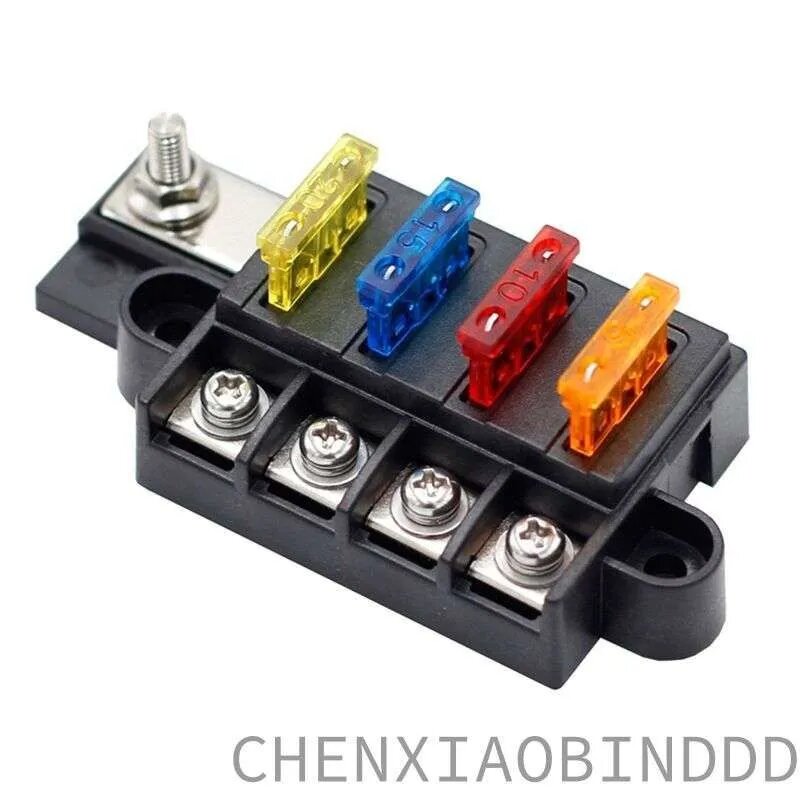 Блок Предохранителей Для Автомобильных Лодок, 4-Контактный, 12-32 В, 4-Контурный Предохранитель