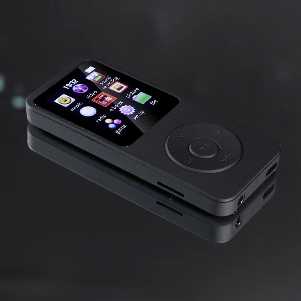 MP3-плеер Bluetooth, черный, с FM-тюнером, поддержкой MP4 и micro SD — фото 1
