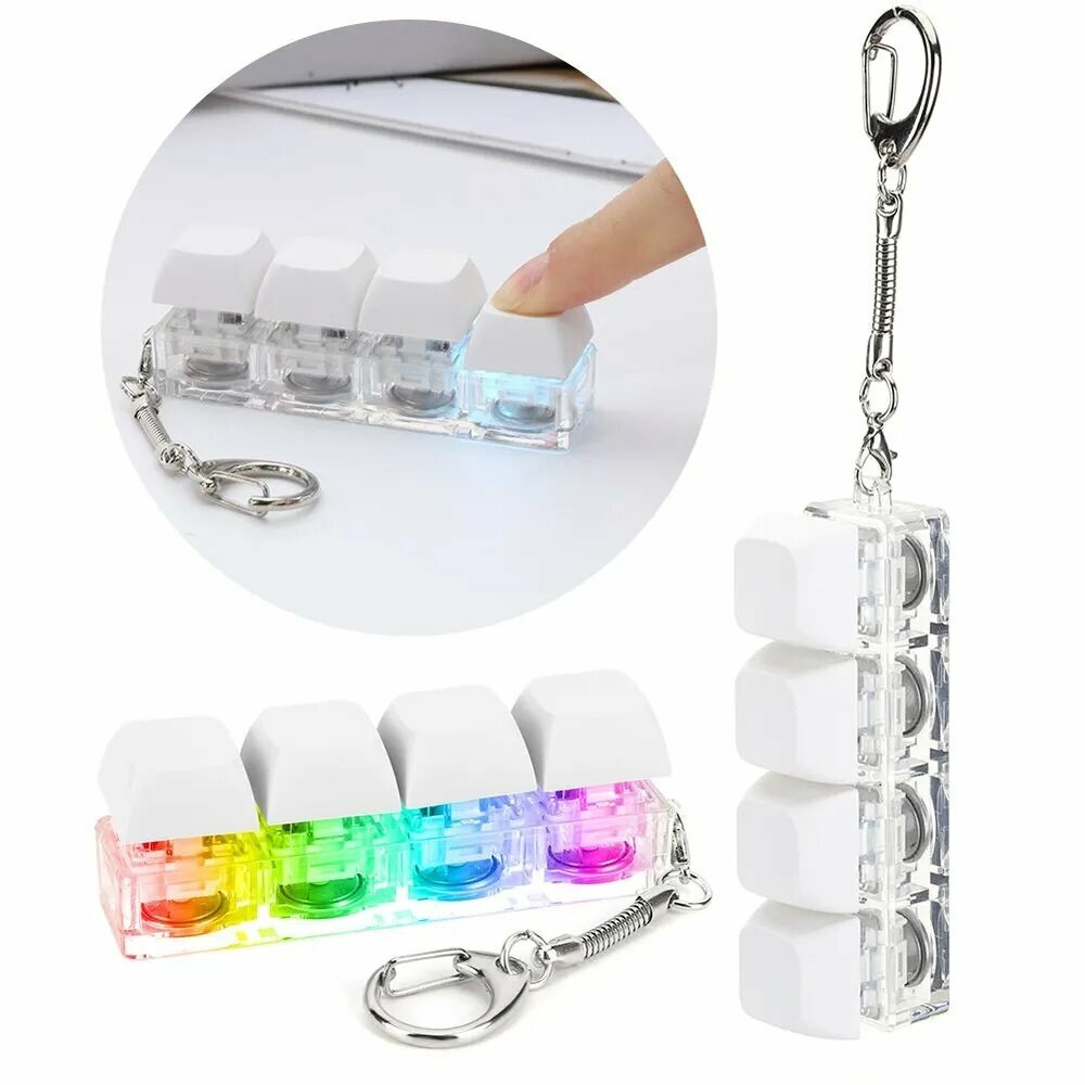 Тестер с тактильными переключателями и подсветкой, 4 кнопки