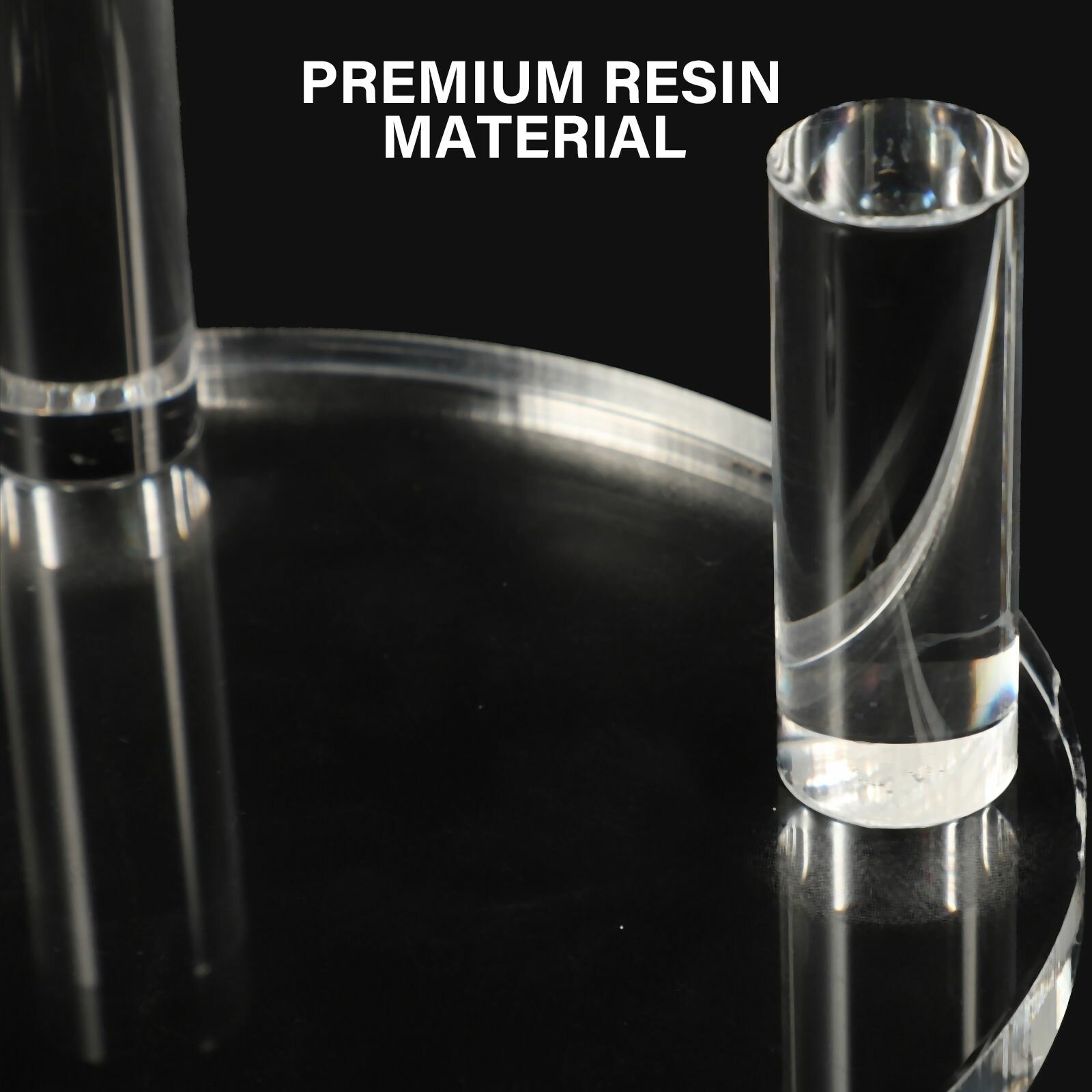 Прозрачная акриловая подставка для хранения минералов и украшений