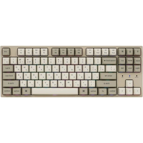 Проводная клавиатура Keychron C1 Pro 8K, Brown Switches, Retro (C1PX-M3-RU)