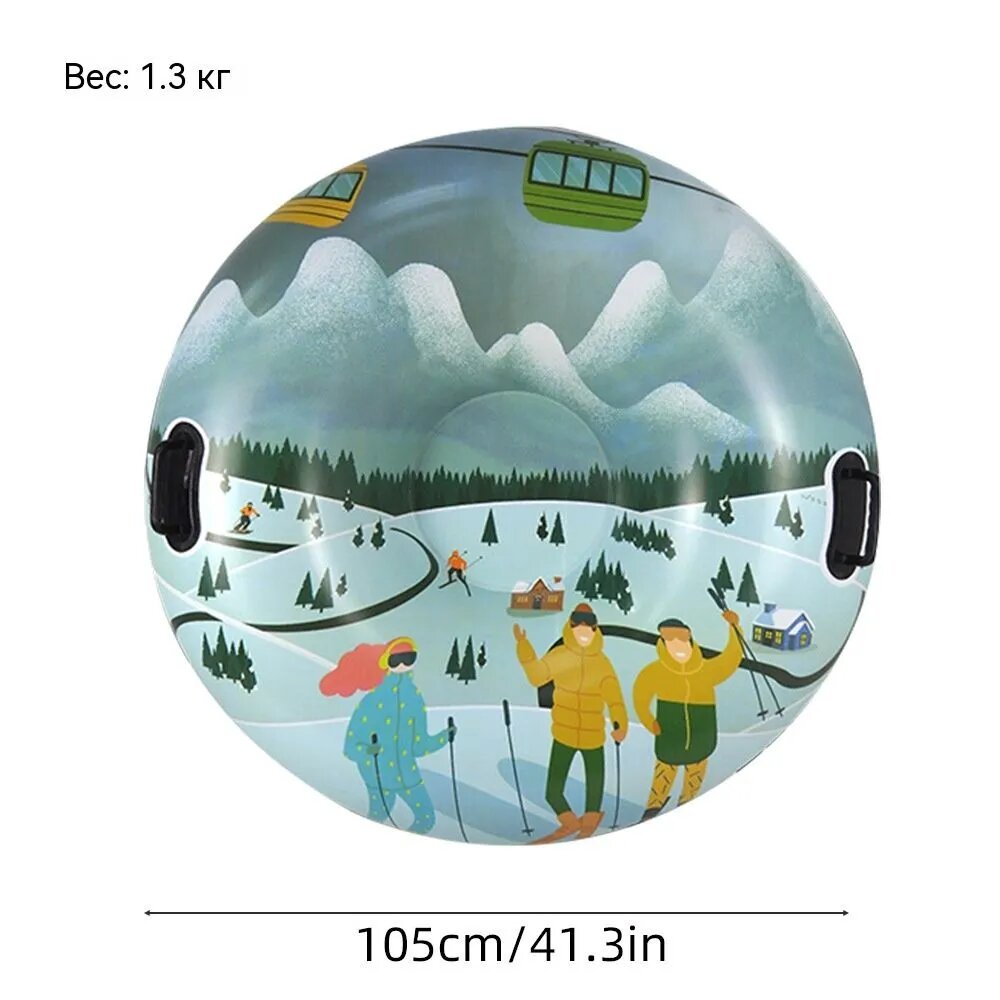 A655590371456-502981759414646 Сноутюбинг Зеленый Пингвин 105см/41.3in для детей