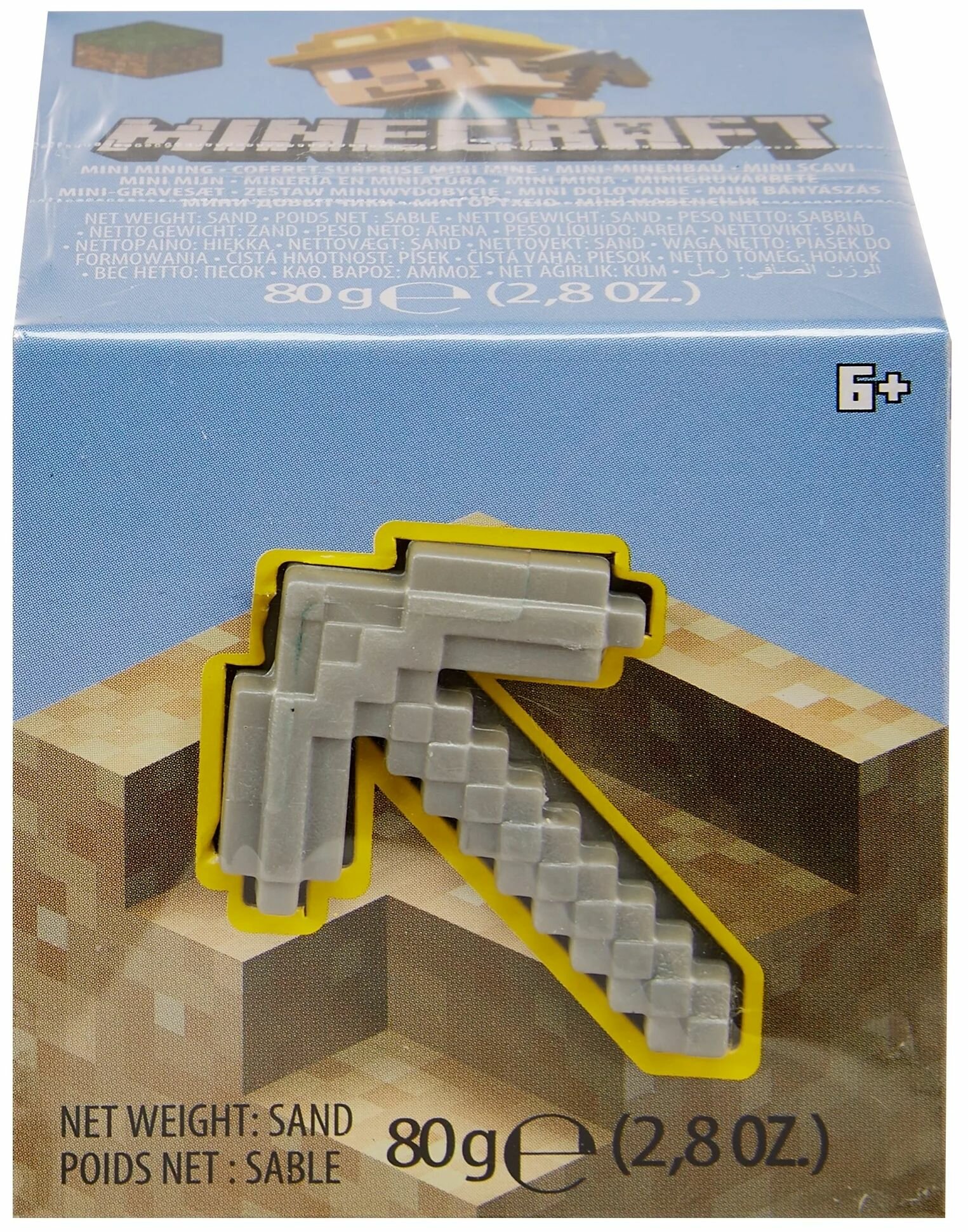 Игровой набор Minecraft - Коллекционная минифигурка №1 Mini Mine - С киркой на упаковке, 6 см