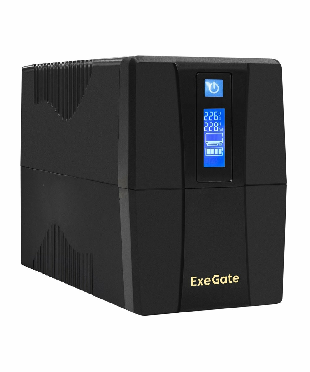 ИБП Источник бесперебойного питания Exegate SpecialPro Smart LLB-600. LCD. AVR.4C13 360 Вт, Линейно-интерактивный