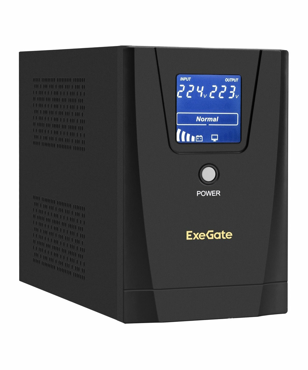 ИБП Источник бесперебойного питания Exegate SpecialPro Smart LLB-1200. LCD. AVR. C13. RJ. USB 750 Вт, Линейно-интерактивный