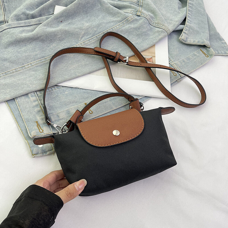 Нишевая мини-сумка через плечо для женщин, модный хит лета 2025 года, популярный товар у интернет-знаменитостей, стильная сумка-кроссбоди, милая сумка-пельмень.