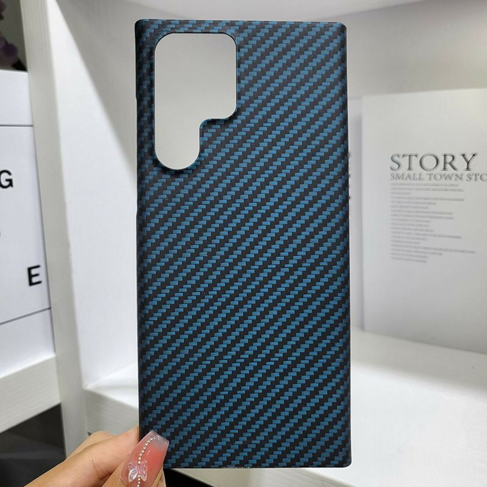 Чехол MyPads для Samsung Galaxy S22 Ultra 6.8' 5G из кевлара, прочный и легкий