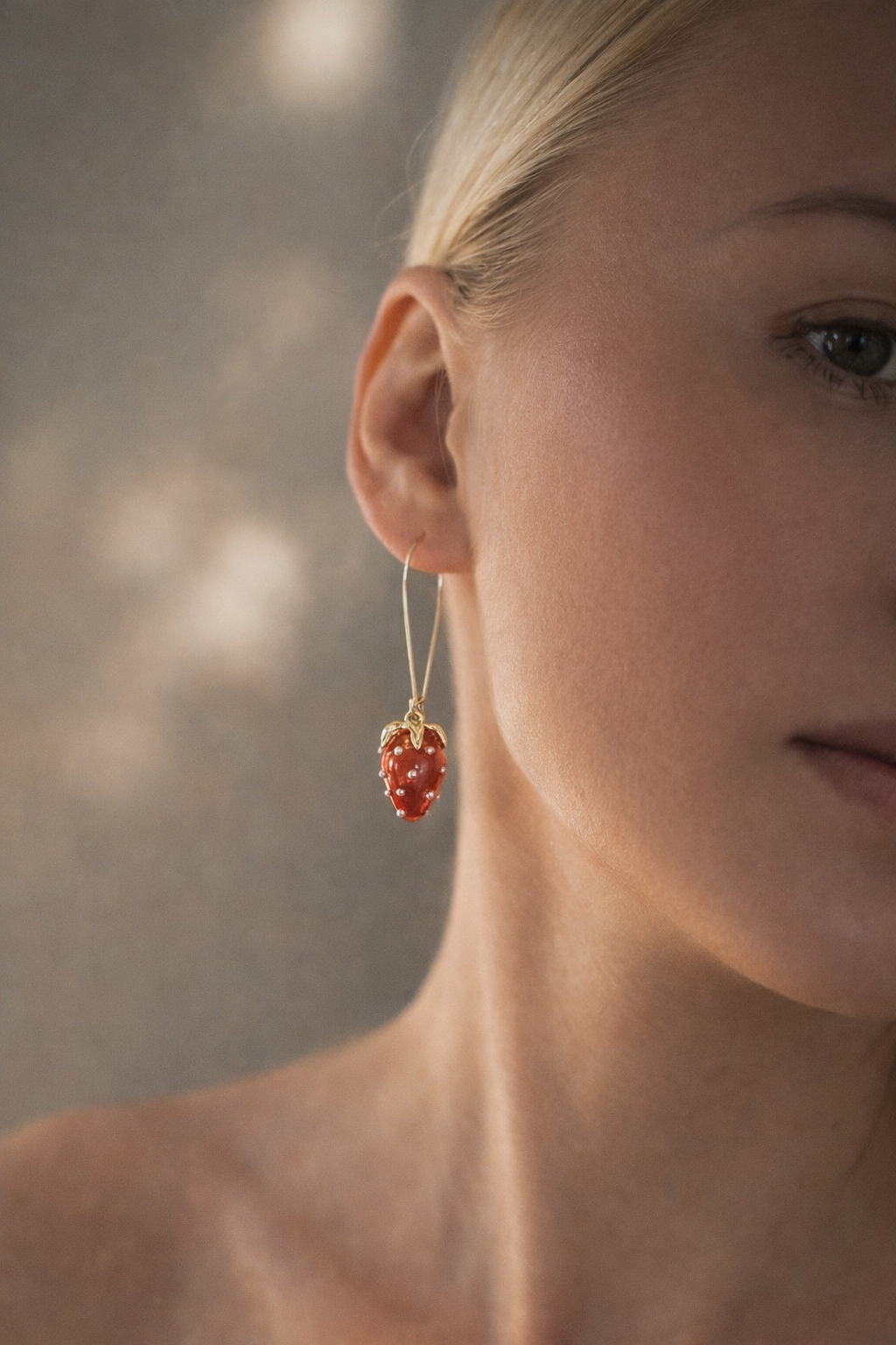 Серьги с подвесками, эпоксидная смола