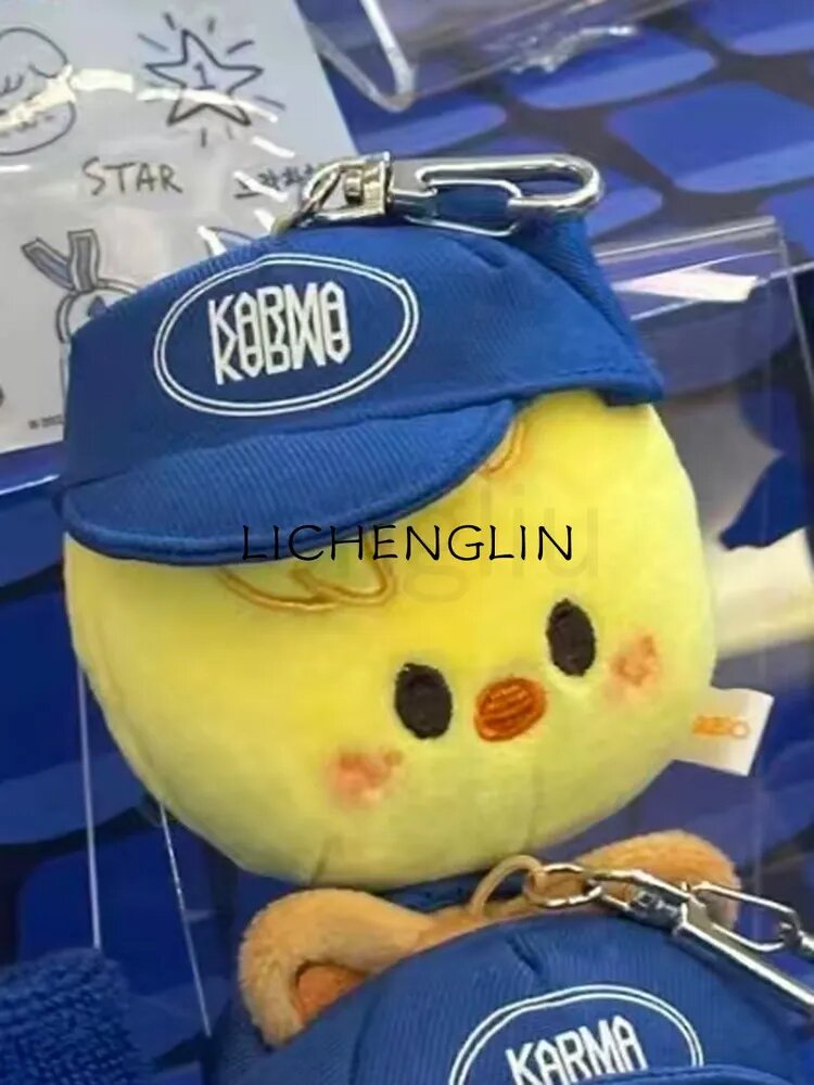SKZOO Сидящая Кукла Straykids KARMA игрушка, мягкая плюшевая кукла с шляпой