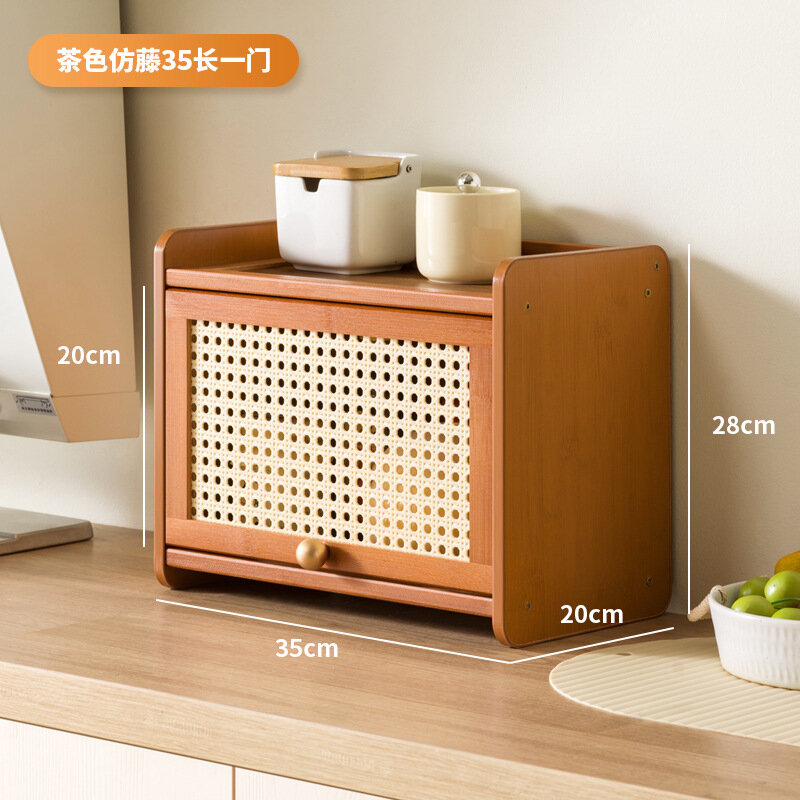 Буфет в японском стиле с столешницей из массива дерева, шкафом для хранения, полкой для обеденного стола, подставкой для чашек, кофейным столиком, столешницей с местом для хранения.