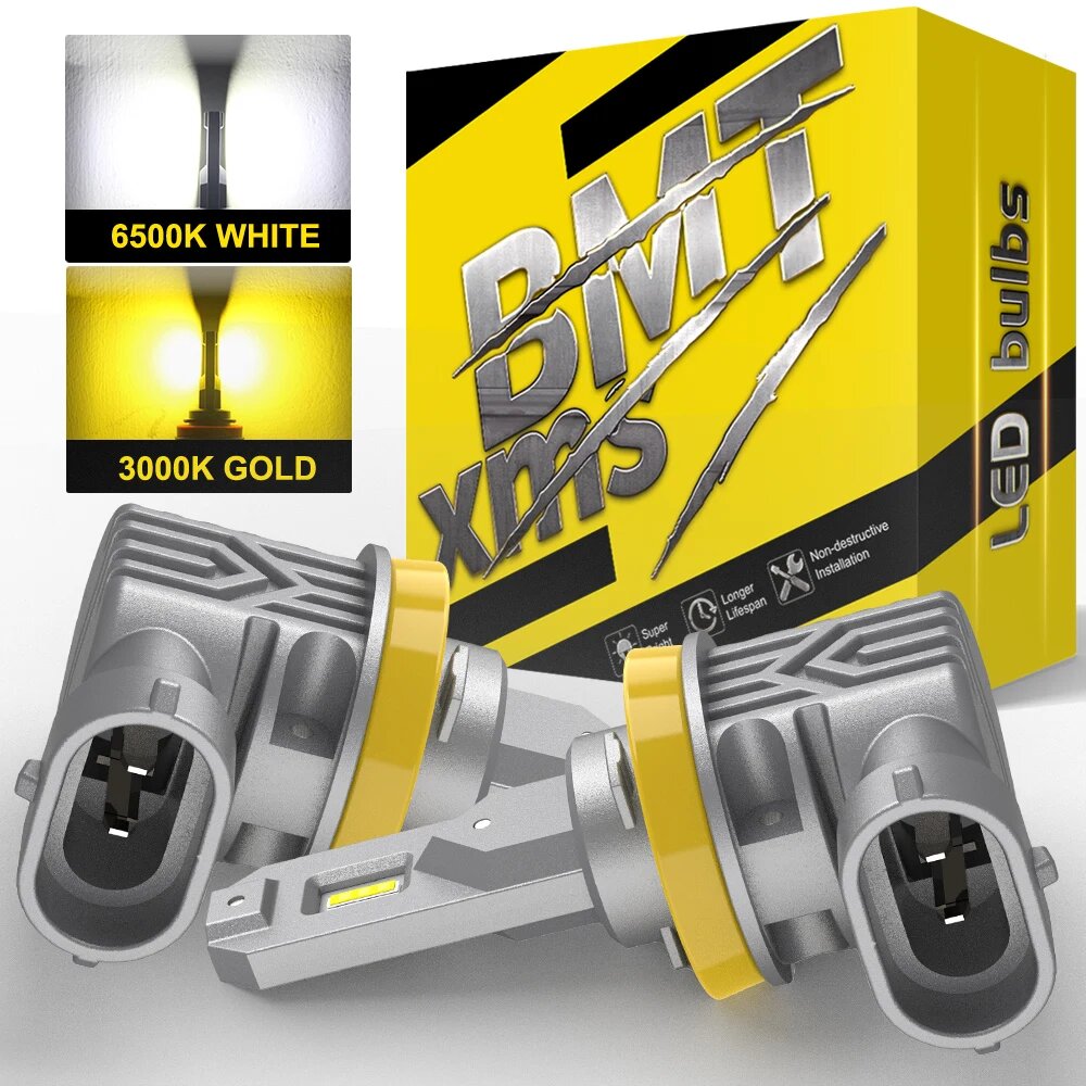 Светодиодные противотуманные фары 9006/HB4 Dual White Yellow