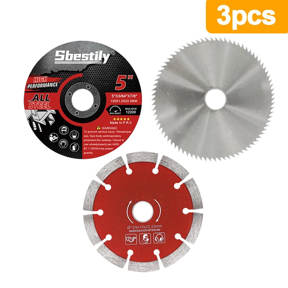Набор дисков для резки sbestily sxqgp0005 10 шт. 125mm 3pcs