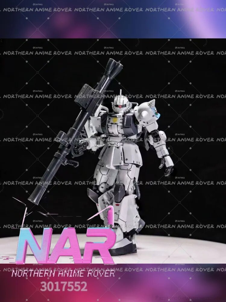 Модель "White Wolf GTO Zaku II" HG 1:144 от Xingdong (с бесплатными декалями "Белый Волк") сборная action-фигурка.