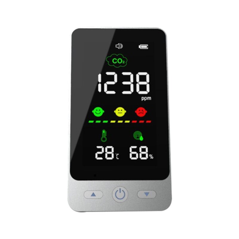 DM128 Co2 Метр Монитор Качества Воздуха В помещении ЖК-Дисплей Детектор Температуры и Влажности Углекислого газа NDIR Датчик Анализатор