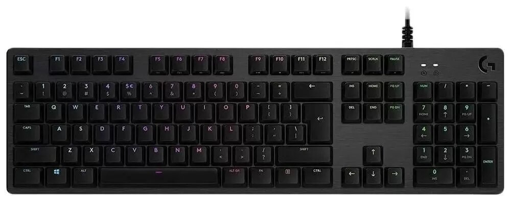 Клавиатура Logitech G512 Red Linear, черный