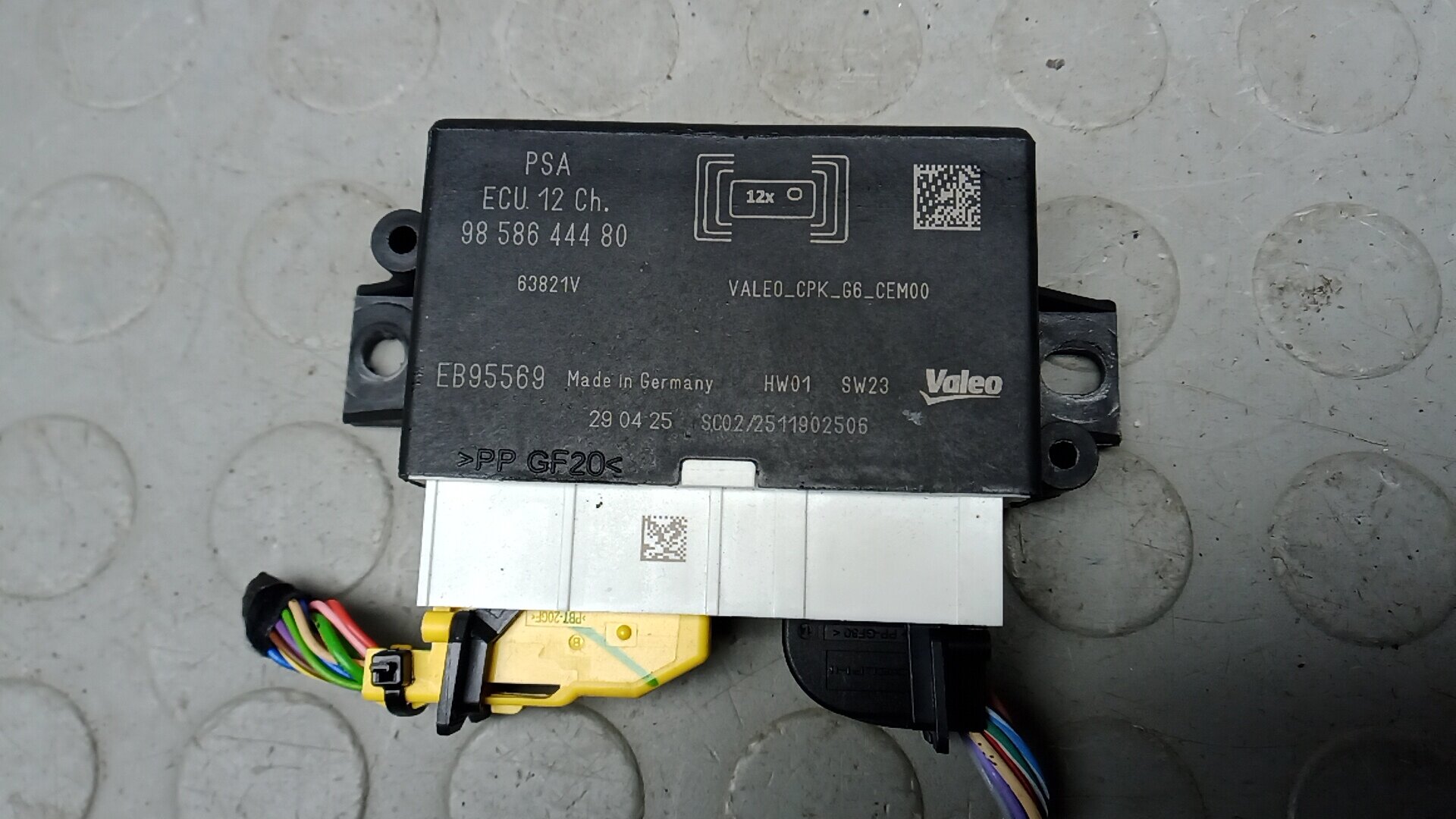 Блок PDC (парктроников) OPEL MOKKA 2, Номер 9858644480