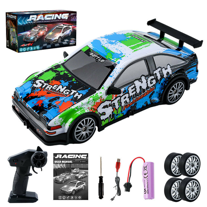 New four-wheel drive toy remote control racing car 1:20RC light racing AE86 GTR high speed drifting remote control car