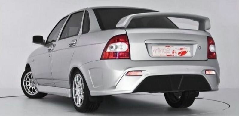 Бампер задний Приора RING-2 седан (неокрашенный)