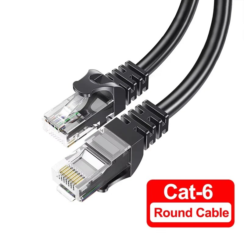 Essager Кабель Ethernet Cat6 5м/10м/15м Round Cable, 0.5M