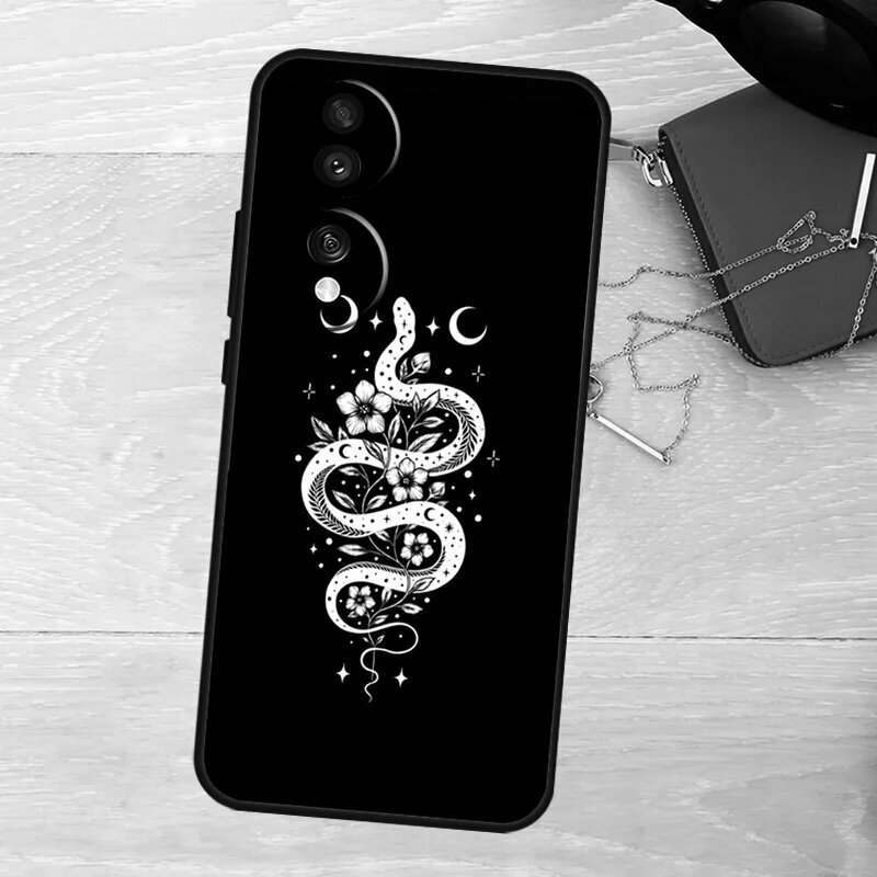 Модный чехол со змеиным цветком для Honor 200 400 Pro 50 70 90 Lite X9a X9b X9c X9d X8a X8b X8c Magic 5 6 7 8 Pro Cover