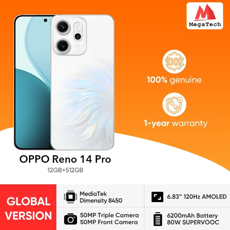 Смартфон Oppo Reno14 Pro, 12/512ГБ, global