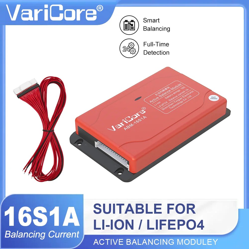 VariCore ABM-4S5A Активный Балансир для литий-ионных аккумуляторов 4S 16S 1A Equalizer