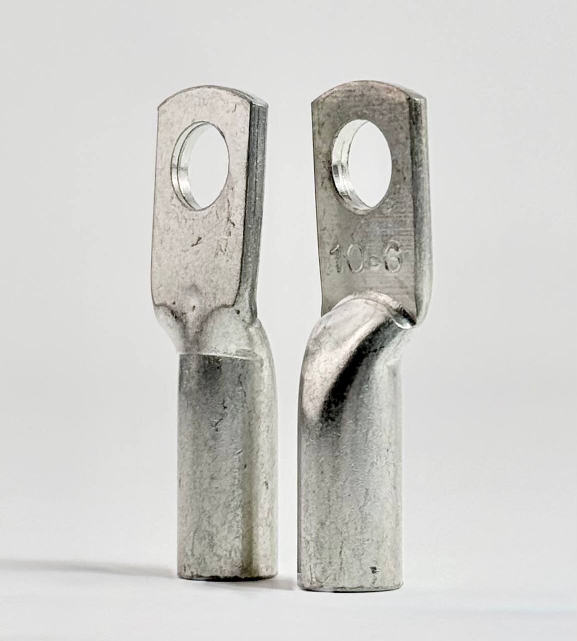 Кабельный наконечник JG10-6 - 5 шт / ТМЛ 10 мм2 под болт М6 / Медный луженый наконечник