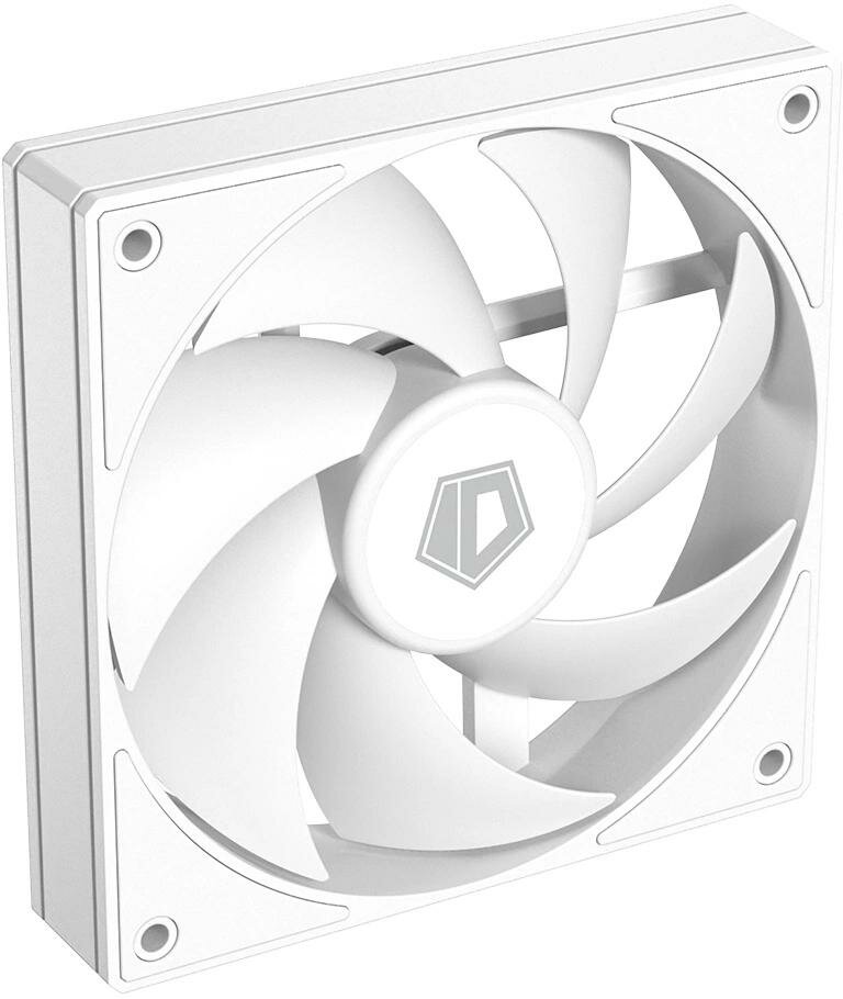 Вентилятор для корпуса ID-Cooling 120х120х25 мм, белый 4-pin 30дБ (AF-125-W)