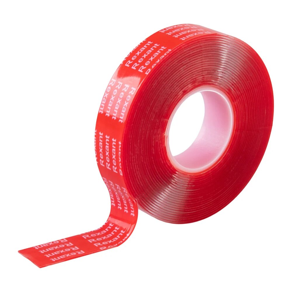 Двухсторонняя клейкая лента REXANT прозрачная, на VHB акриловой основе, 20 мм х 5 м (3M VHB 4910F) 09-6059