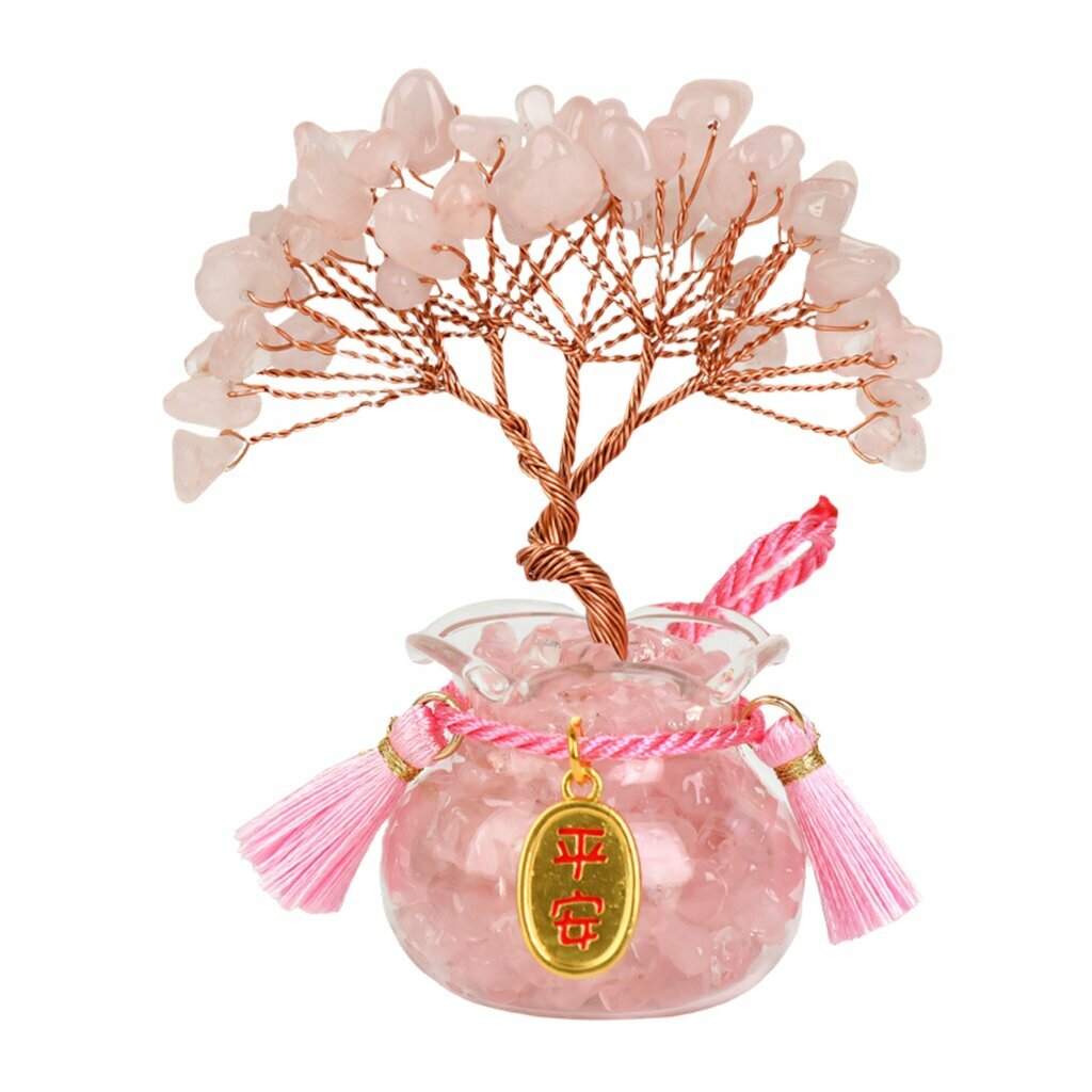 Хрустальное дерево с украшениями из кварцевого дерева Бонсай, украшениями из хрустального денежного дерева Бонсай, украшениями из фэн-шуй, украшениями для домашнего уюта