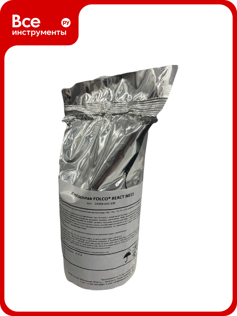 Клей-расплав Follmann FOLCO REACT 90215 (IC2188-2), термостойкий промышленный адгезив для высоких температур