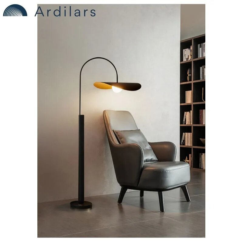 Французский торшер Ardilar 9 Вт светодиодный для гостиной в стиле модерн черный