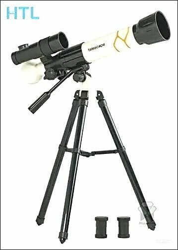 Телескоп "Юный астроном", домашний любительский оптический прибор для исследований ночного неба, астрономический набор для начинающих, изучаем космос и планеты солнечной системы, кратность х40, белый