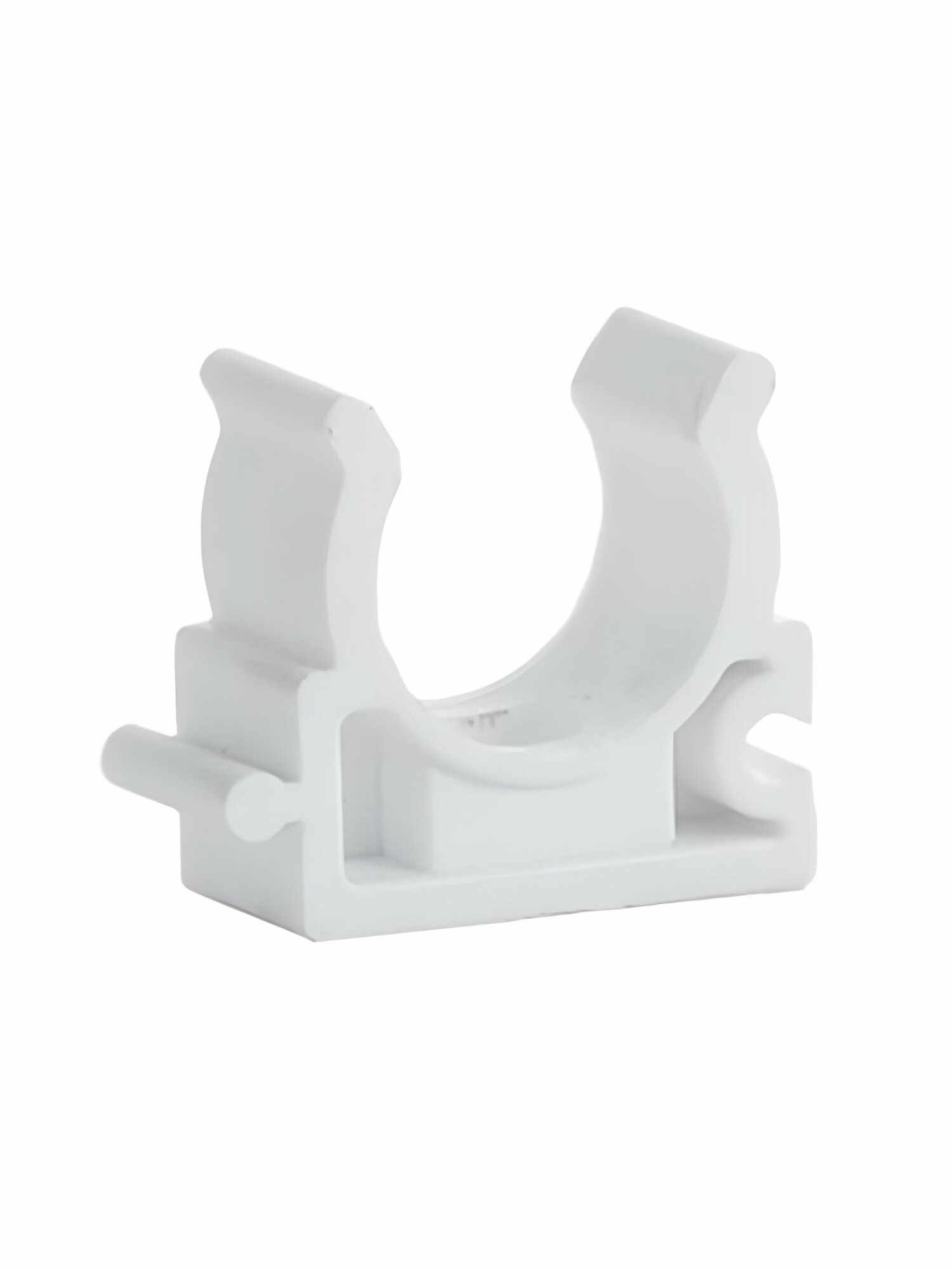 Опора трубы полипропилен Valfex d25 мм белая, клипса крепление монтажа комплексов отопления, водоснабжения