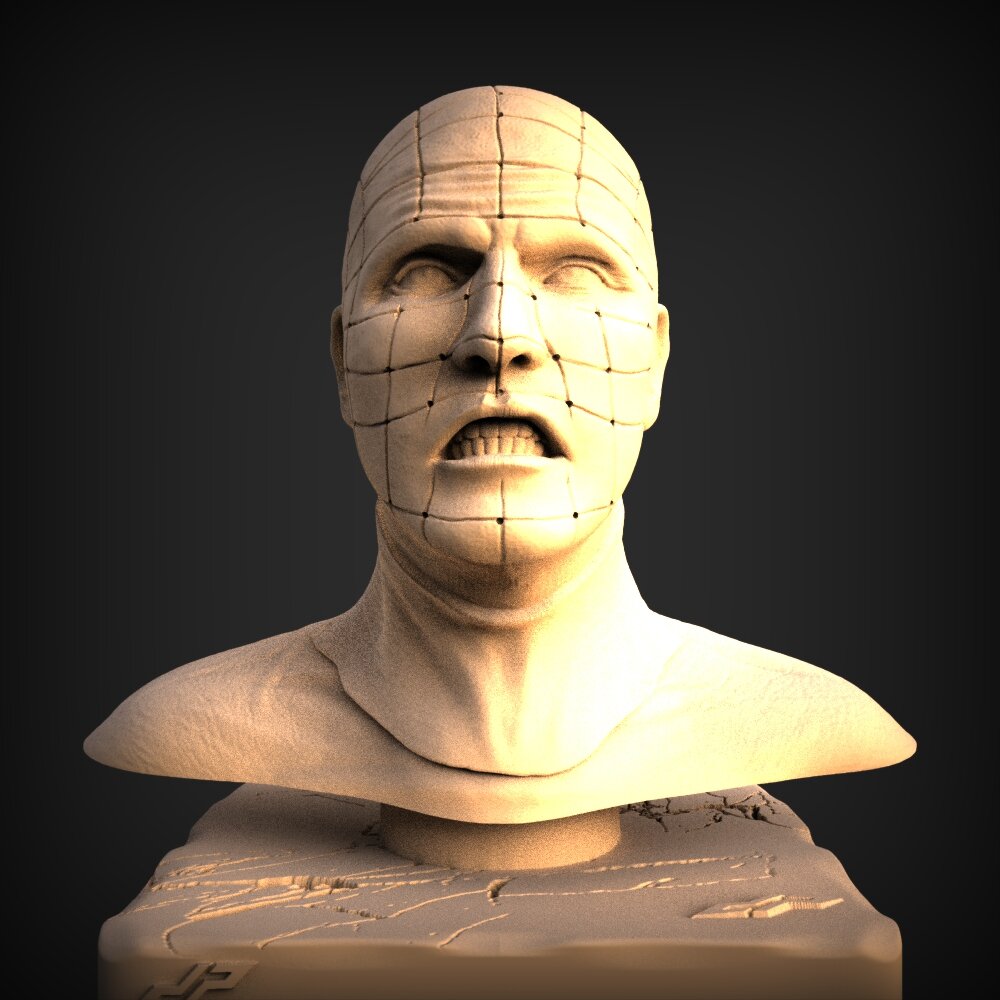 STL модель для 3D принтера – пинхед «восставший из АДА» 3D-028