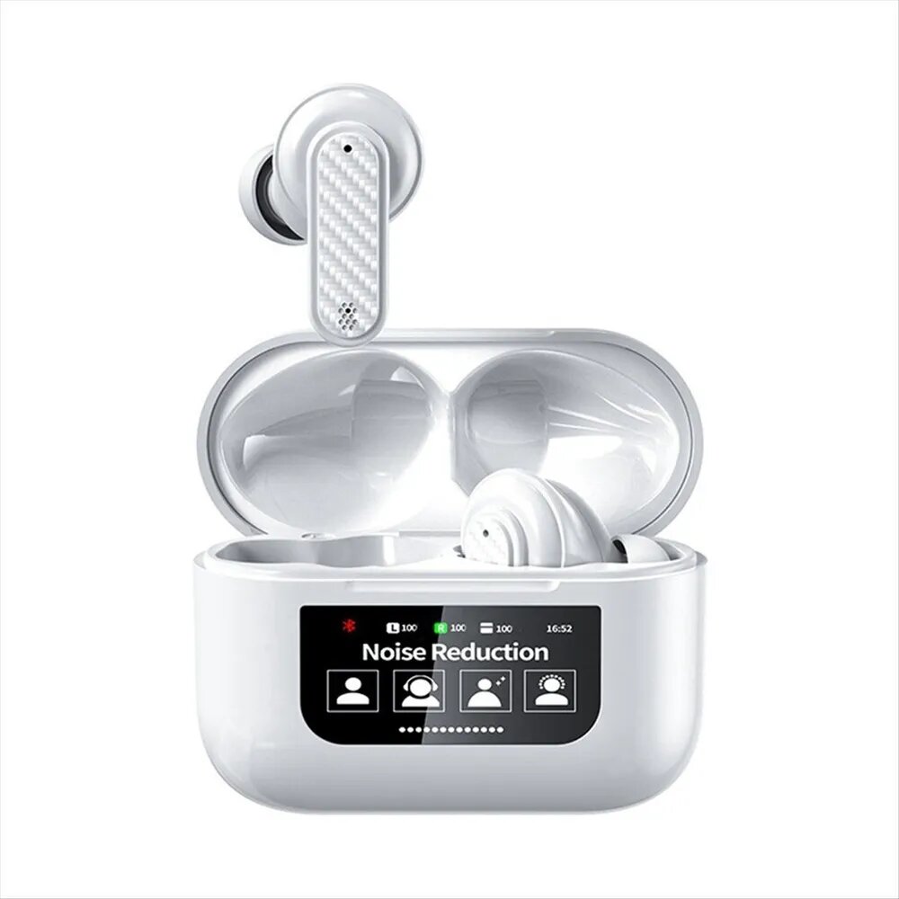 Интеллектуальная гарнитура с сенсорным экраном и переводчиком, беспроводные наушники в режиме реального времени, 144 языка, наушники для пер