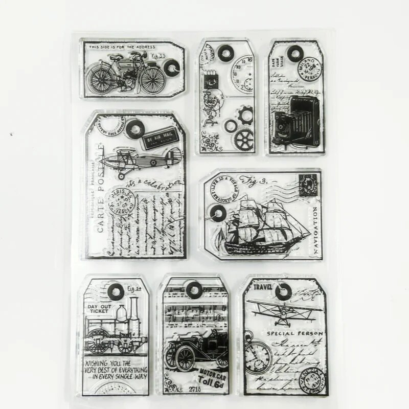 Прозрачный силиконовый штамп для скрапбукинга GONGZHIQIAN 11x16cm