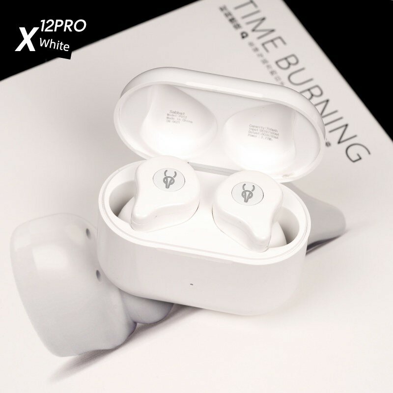 Беспроводные наушники Sabbat X12 Pro с цветом Луно-белый для спорта и игр