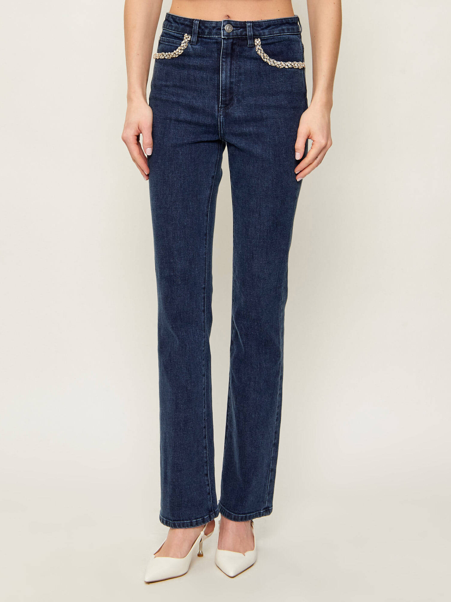 Джинсы клеш 