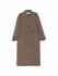 Пальто ROHE Belted check coat, размер 38, коричневый