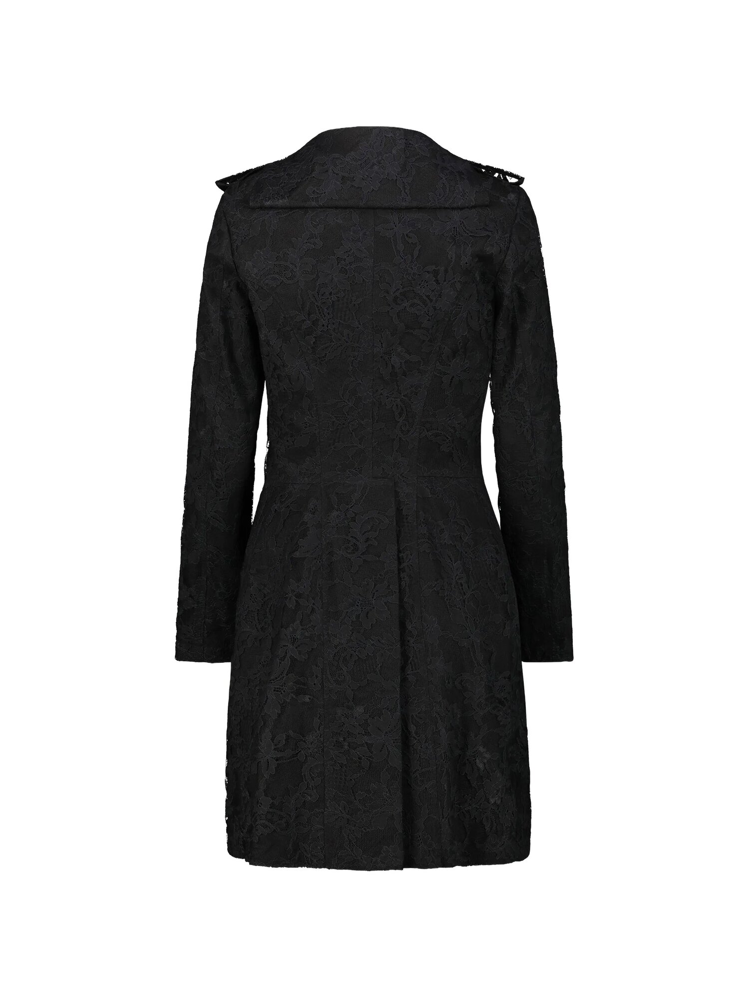 Пальто Junya Watanabe Lace collar coat, размер L, black / black — фото 1